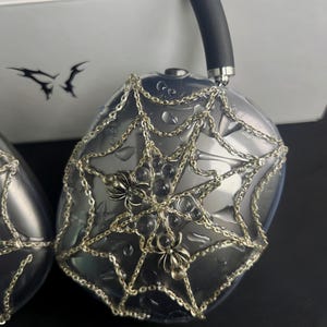 Handmade Spider Web Airpods Max Covers: Gothic Horror Accessory - Etsy