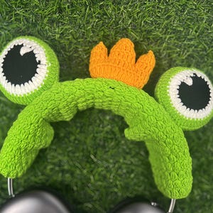 Handmade Crochet Frog Headband Cover: Airpods Max, Sony XM Series - Etsy