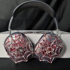 Handmade Spider Web Airpods Max Covers: Gothic Horror Accessory - Etsy