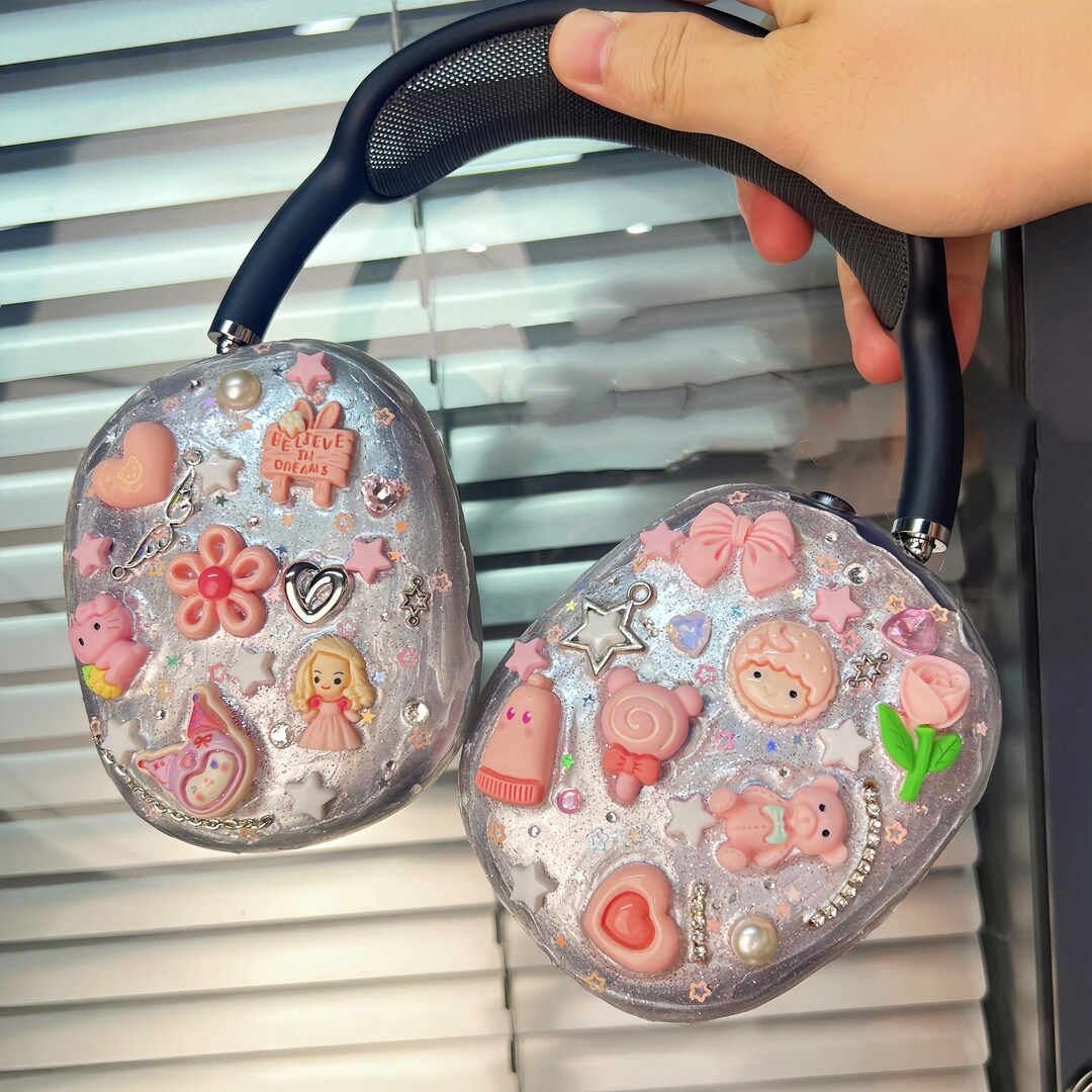 Kawaii Airpods Max Cover,cute Pastel Girl Style,handmade Airpods Max ...