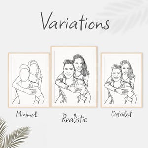 The Whole Family Portrait, Family Line Art, Custom Line Drawing ...