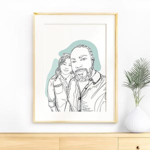 Custom Illustration, Birthday Gift for Best Friend, Custom Portrait ...