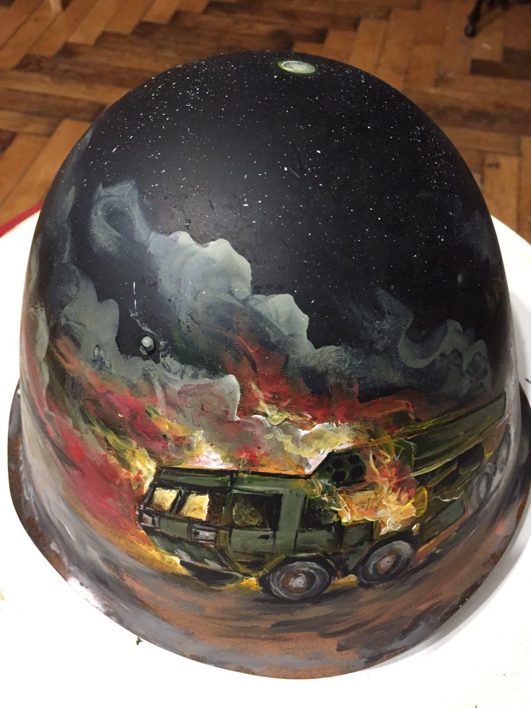 Russian Soldier's Helmet, the Trophy From War in Ukraine / Souvenirs ...