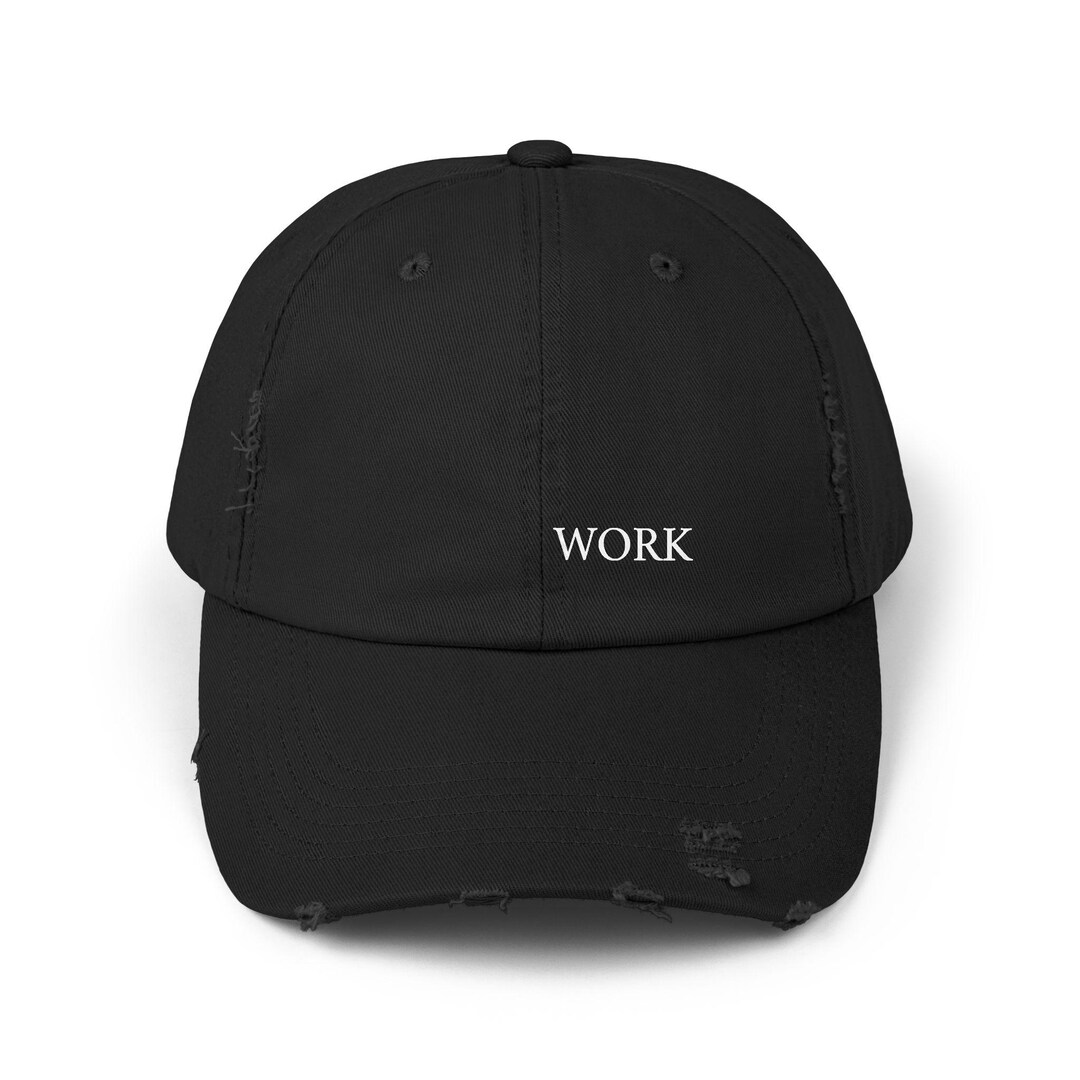 Work Distressed Ball Cap Vintage-inspired Style With a Relaxed Fit - Etsy