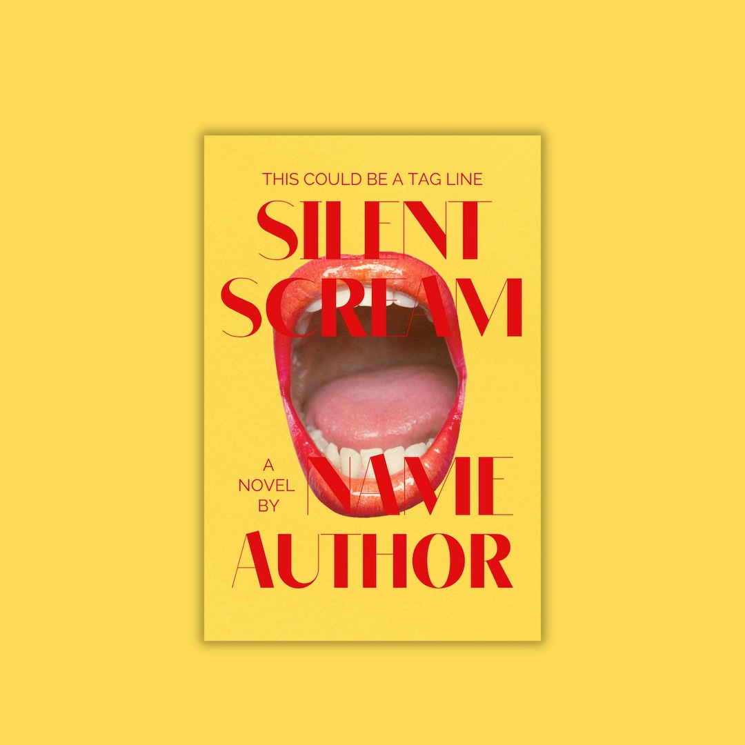 Premade Ebook Cover | Horror | Fiction | Contemporary| Red and Yellow ...