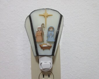 Stained Glass Jesus Manger - Etsy