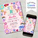 Editable Patch Letter Birthday Party Invitation, Girls Birthday ...
