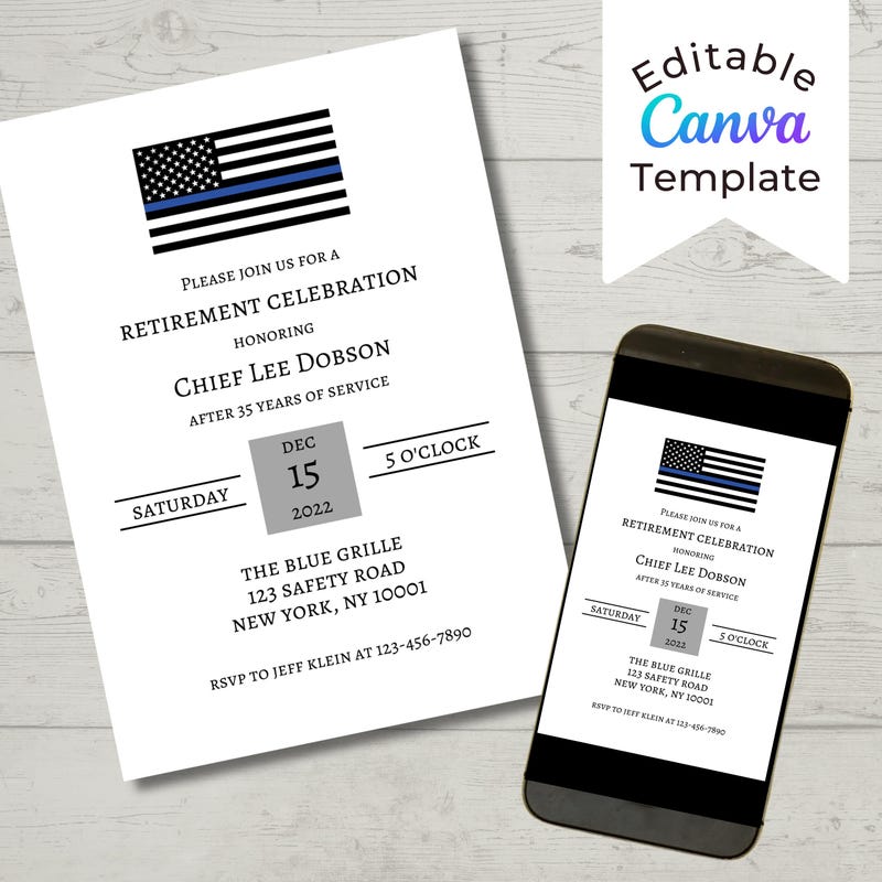 Police Retirement - Etsy