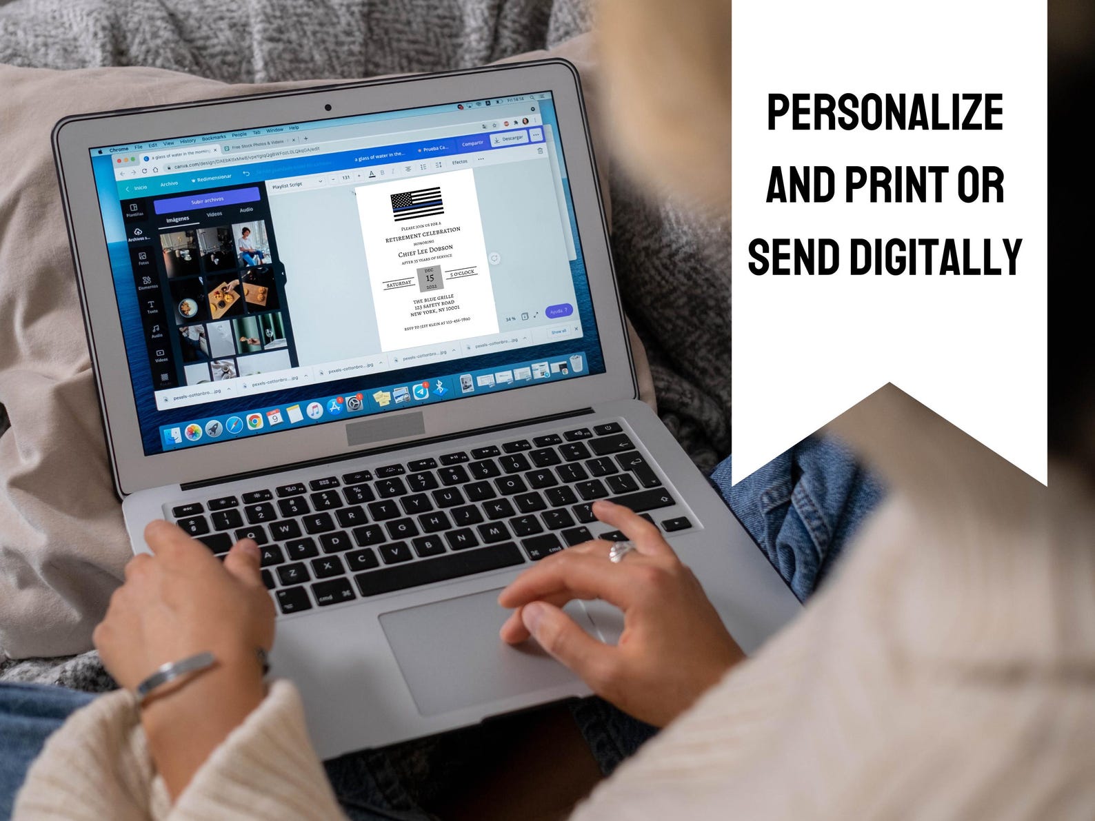 Editable Police Retirement Invitation Template, Officer Retirement ...