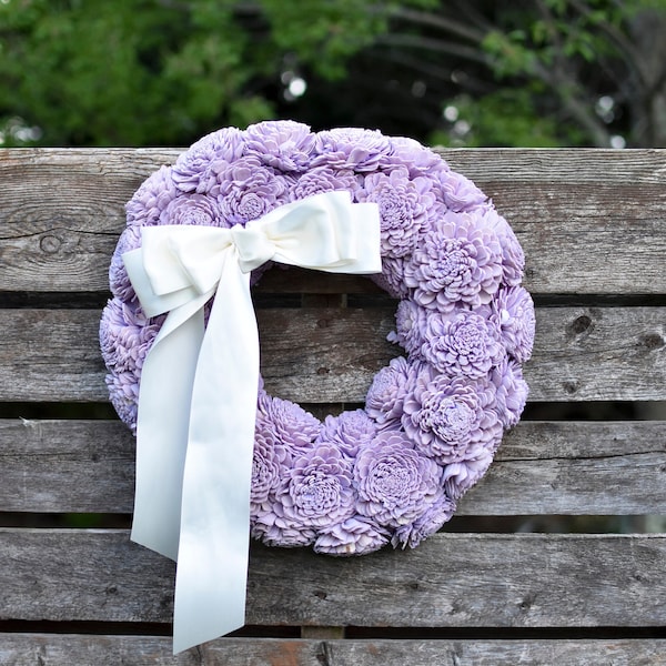Purple Wreath - Etsy