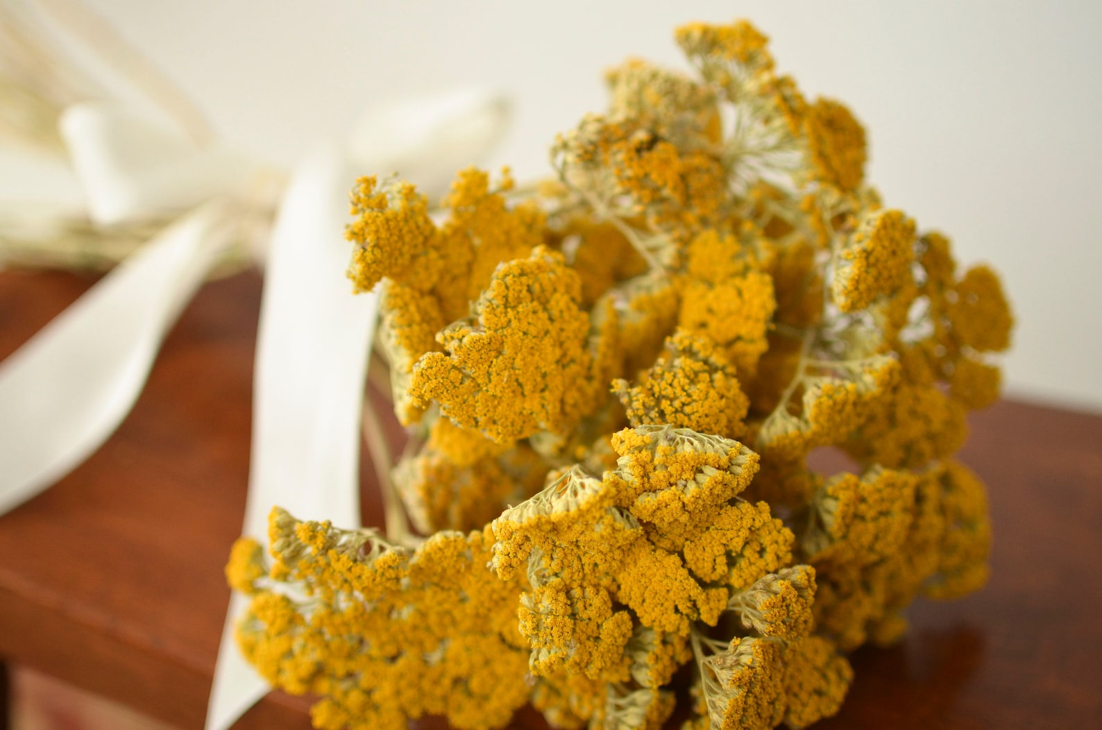 Dried Yarrow Bunch Dried Yarrow Golden Flowers Gold - Etsy