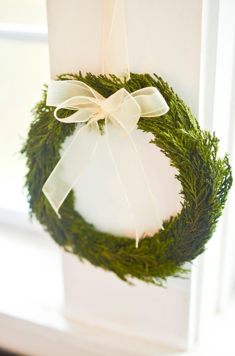 Preserved Mini Cypress Wreath gift for friends small | Etsy