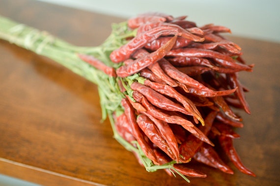 Dried Red Chili Peppers dried chilis fall decor chilis | Etsy