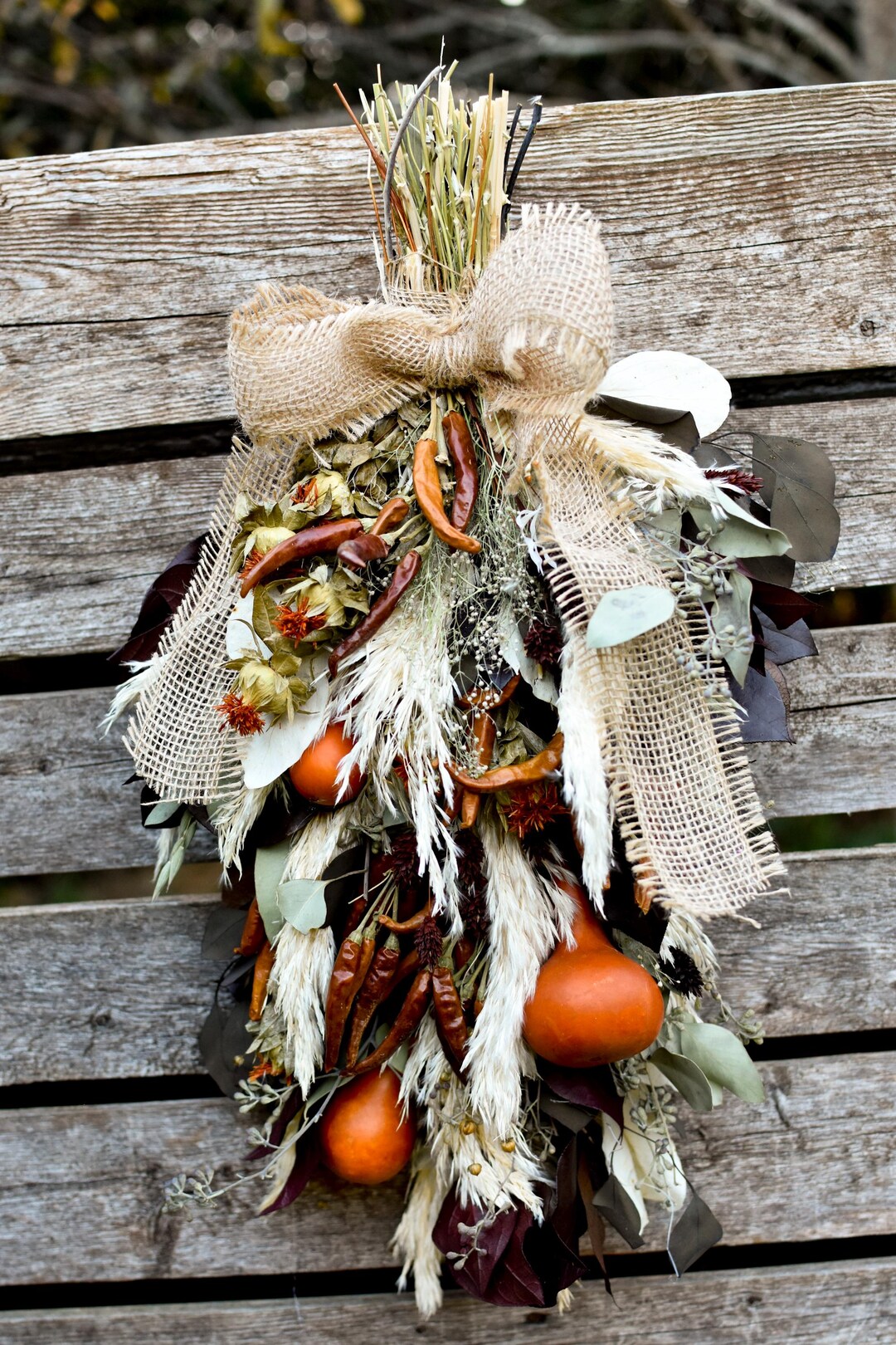 November Door Swag, Fall Harvest Door Wreath, Fall Wreath, Thanksgiving ...