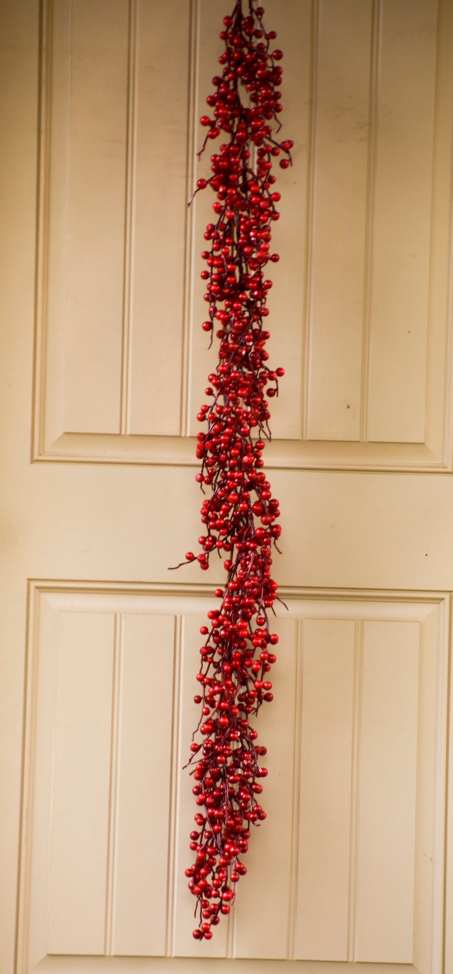 Artificial Red Berry Garland Holiday Garland for Front Door - Etsy