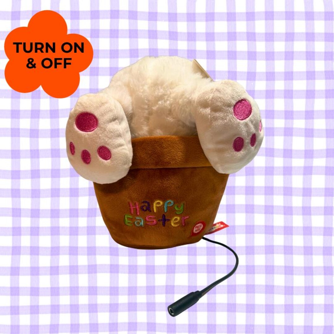 Switch Adapted Easter Bunny Flower Pot Plush - Etsy