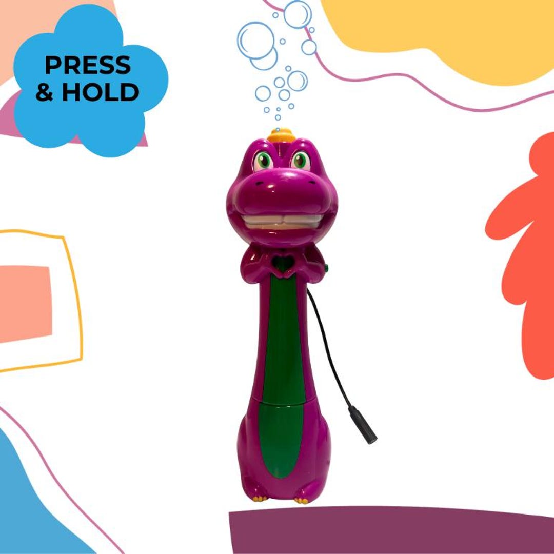 Switch Adapted Barney Musical Light up Bubble Blower Wand - Etsy