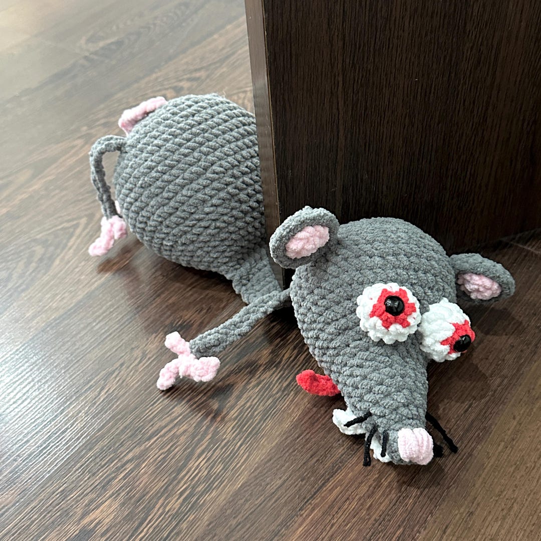 Crochet Rat Door Stop Pattern: Unique Home Decor (PDF Pattern) - Etsy