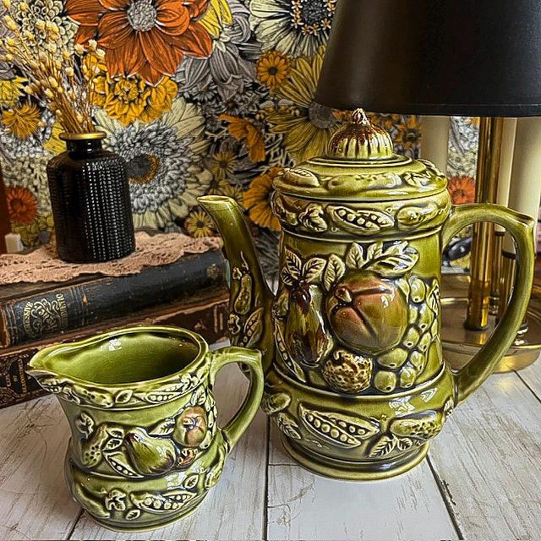 Vintage MCM Tilso Japanese Teapot and Creamer - Etsy