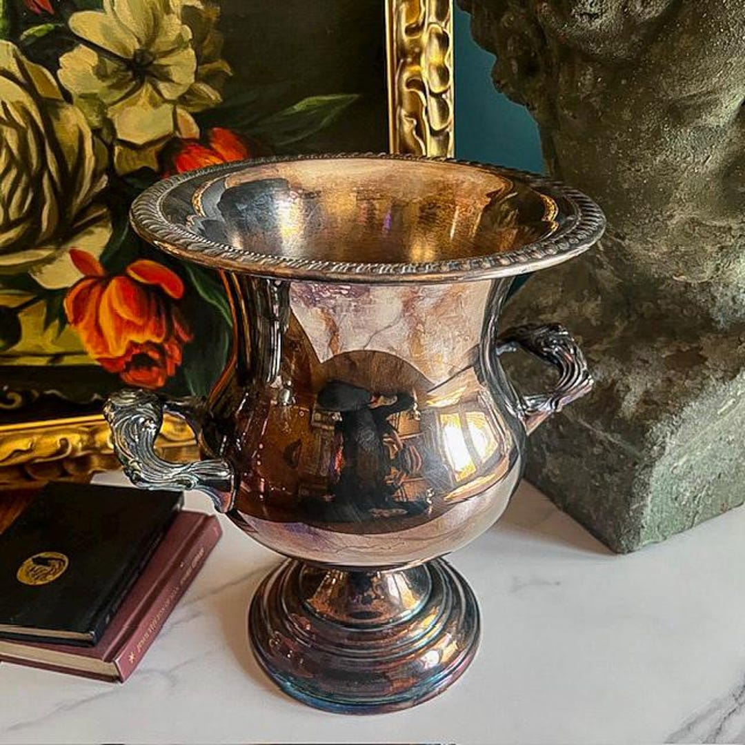 Vintage Silver Plated Champagne Bucket - Etsy
