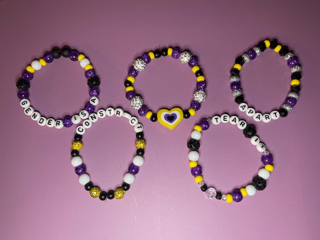 Non-binary Colors Friendship Bracelet Combo - Etsy