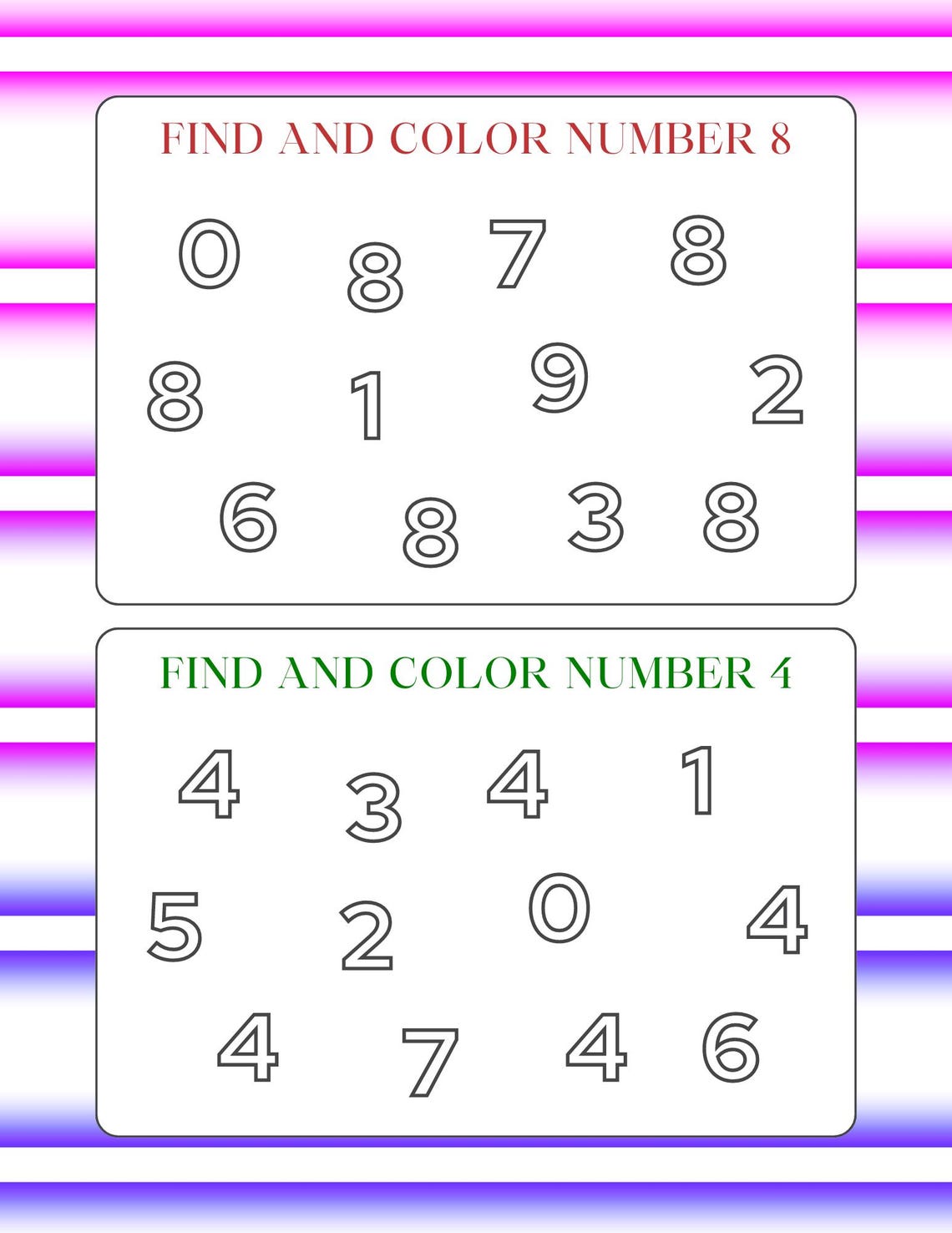 Preschool and Kindergarten Learning Sheet Bundle - Etsy