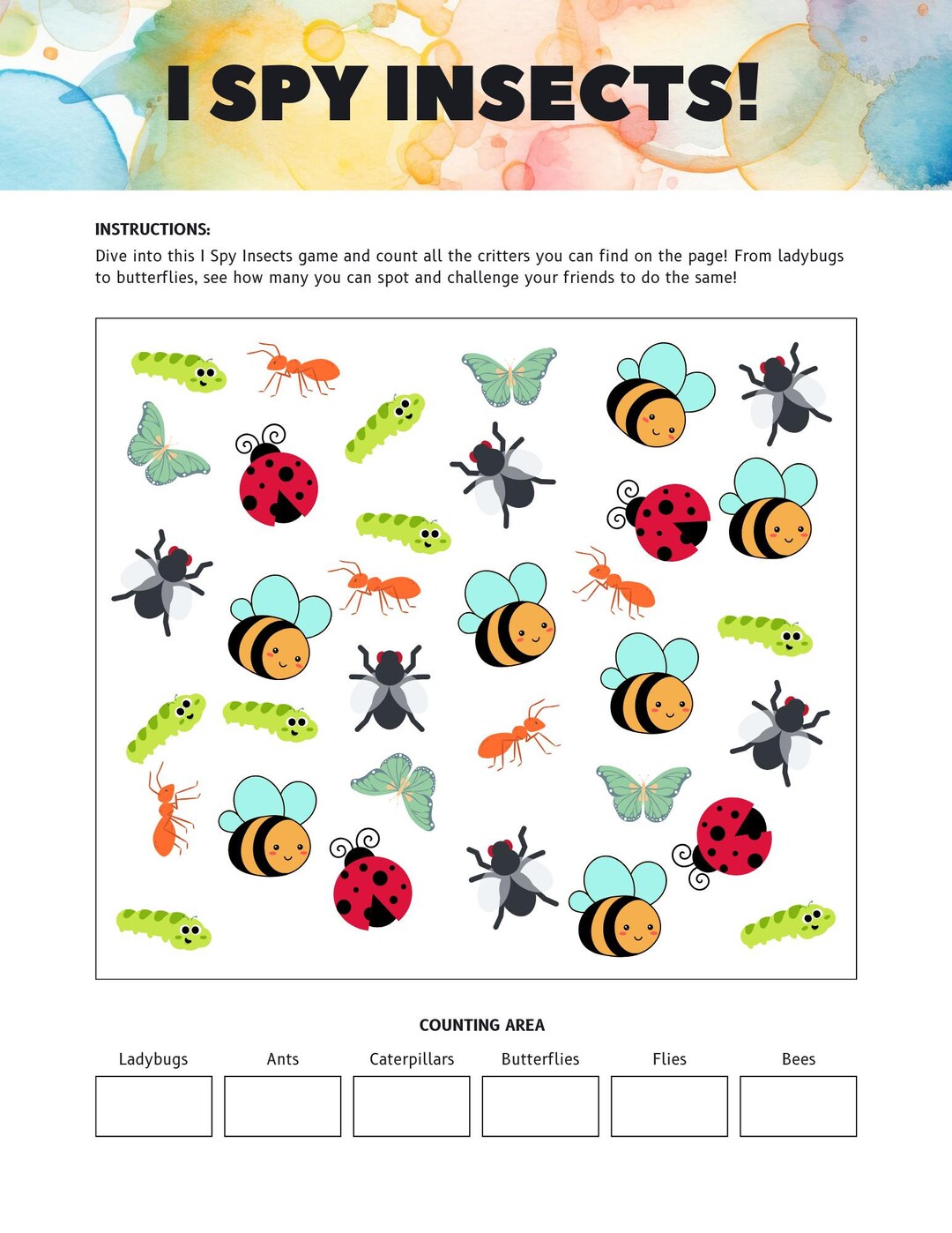 I Spy Game for Kids: 3-pack Set of Insects, Airplane Adventure and ...