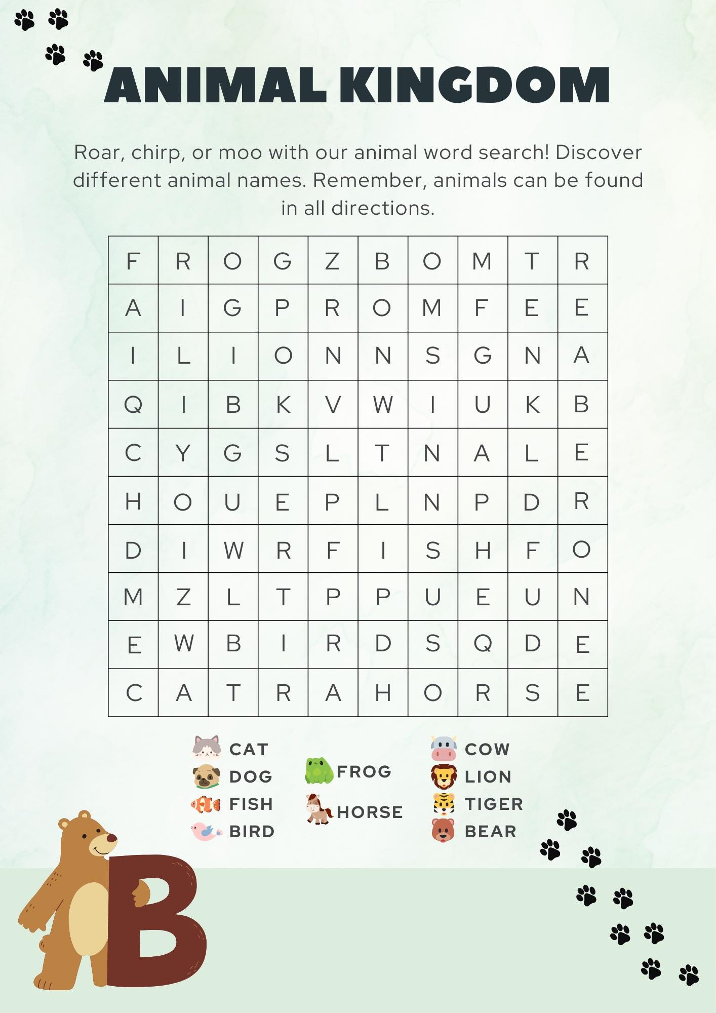 Elementary Word Search Printable Bundle – Engaging and Educational ...