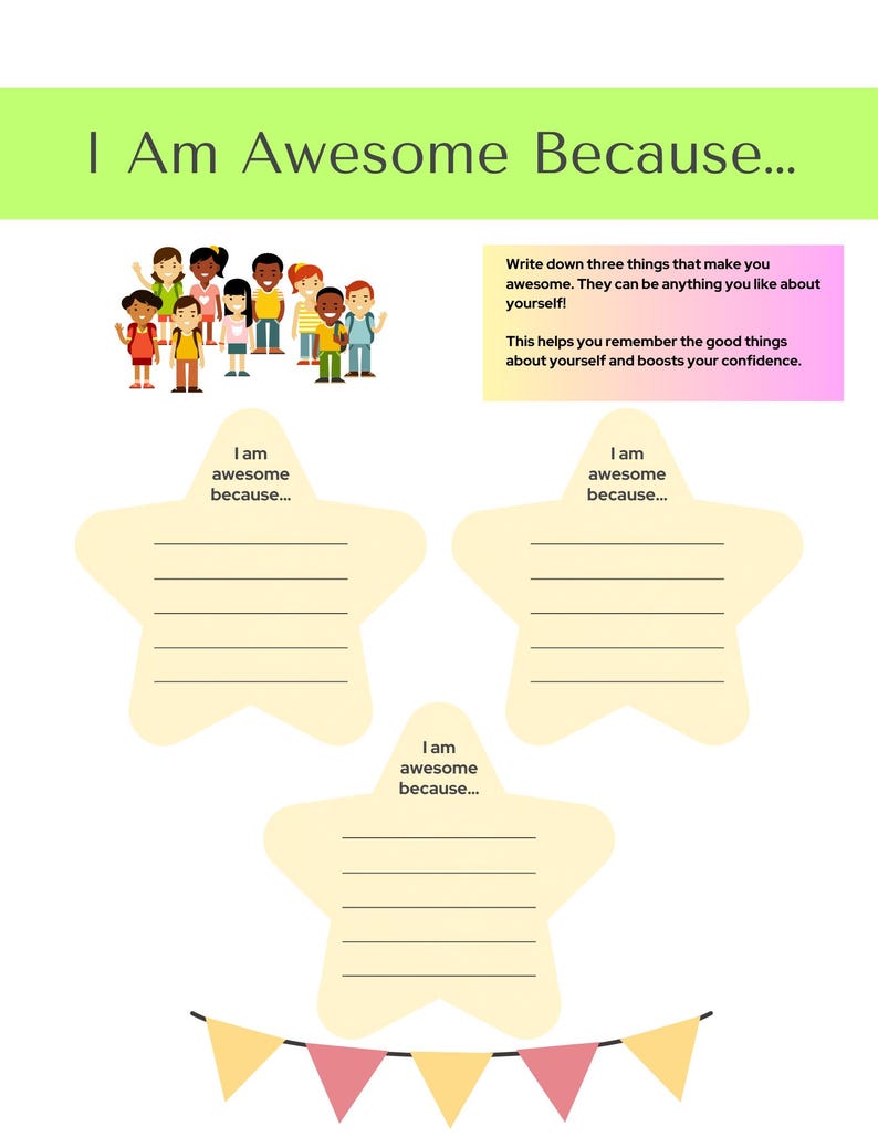 Positive Kids Activity Pack - Etsy