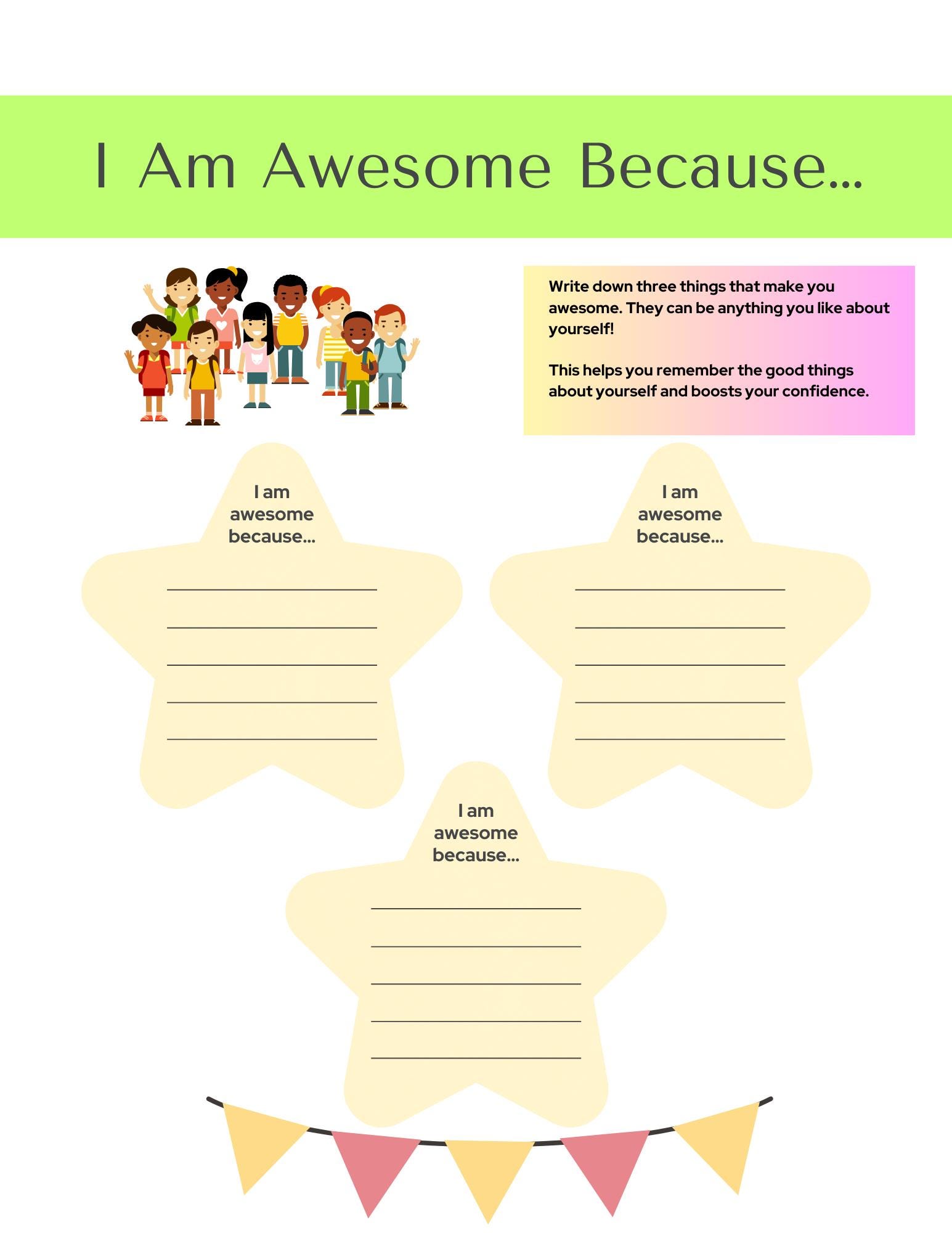 Positive Kids Activity Pack - Etsy