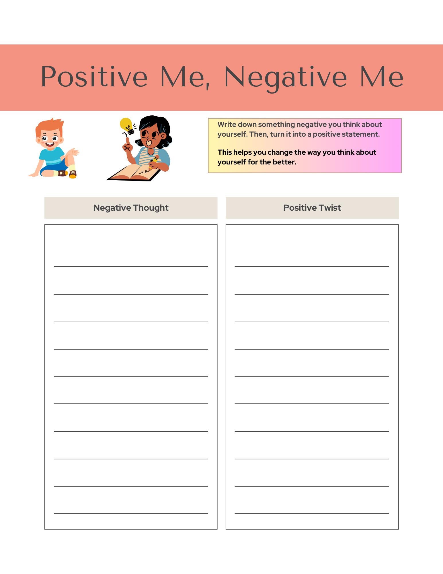 Positive Kids Activity Pack - Etsy
