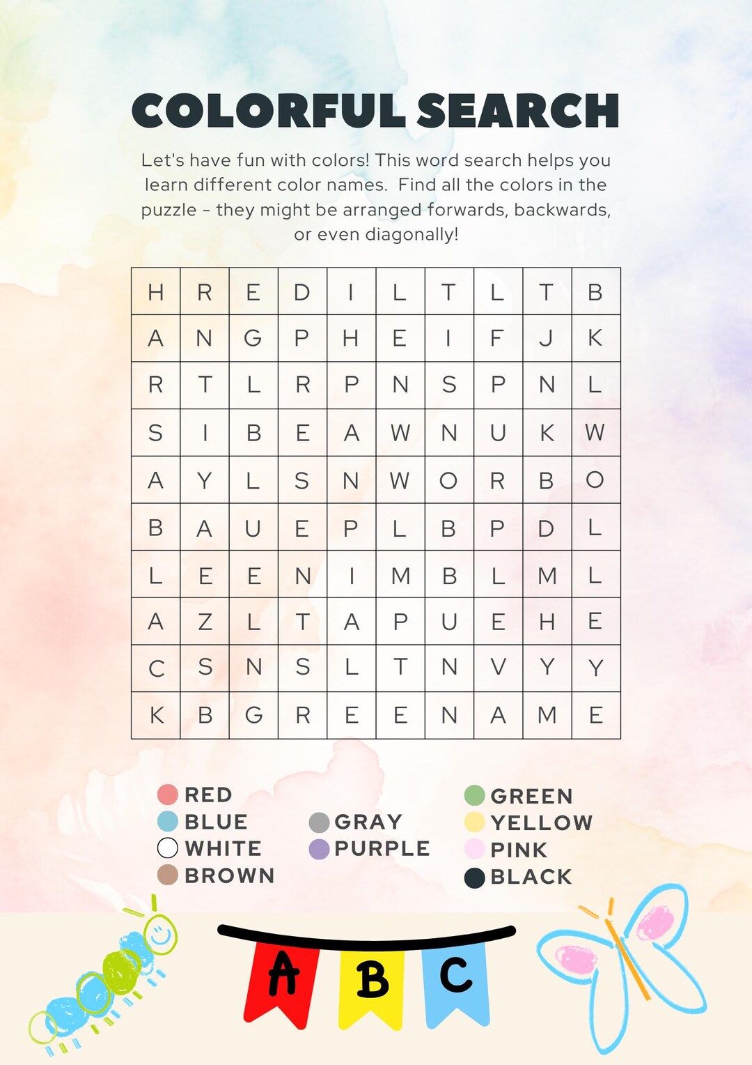 Elementary Word Search Printable Bundle – Engaging and Educational ...