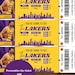 Los Angeles Lakers NBA Surprise Ticket Template, Digital Download - Etsy