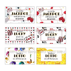 TEACHER APPRECIATION Week Printable INSTANT Download 6 Gift Tags - We ...