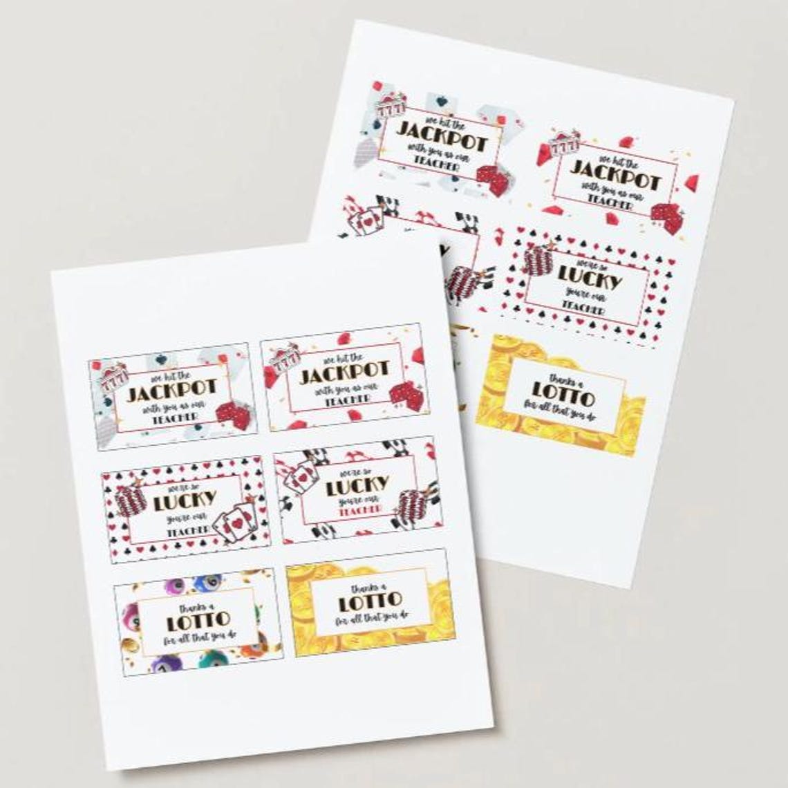 TEACHER APPRECIATION Week Printable INSTANT Download 6 Gift Tags - We ...