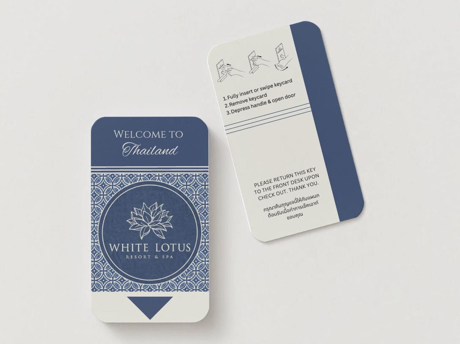 White Lotus Resort & Spa Room Key INSTANT Digital Download PDF ...