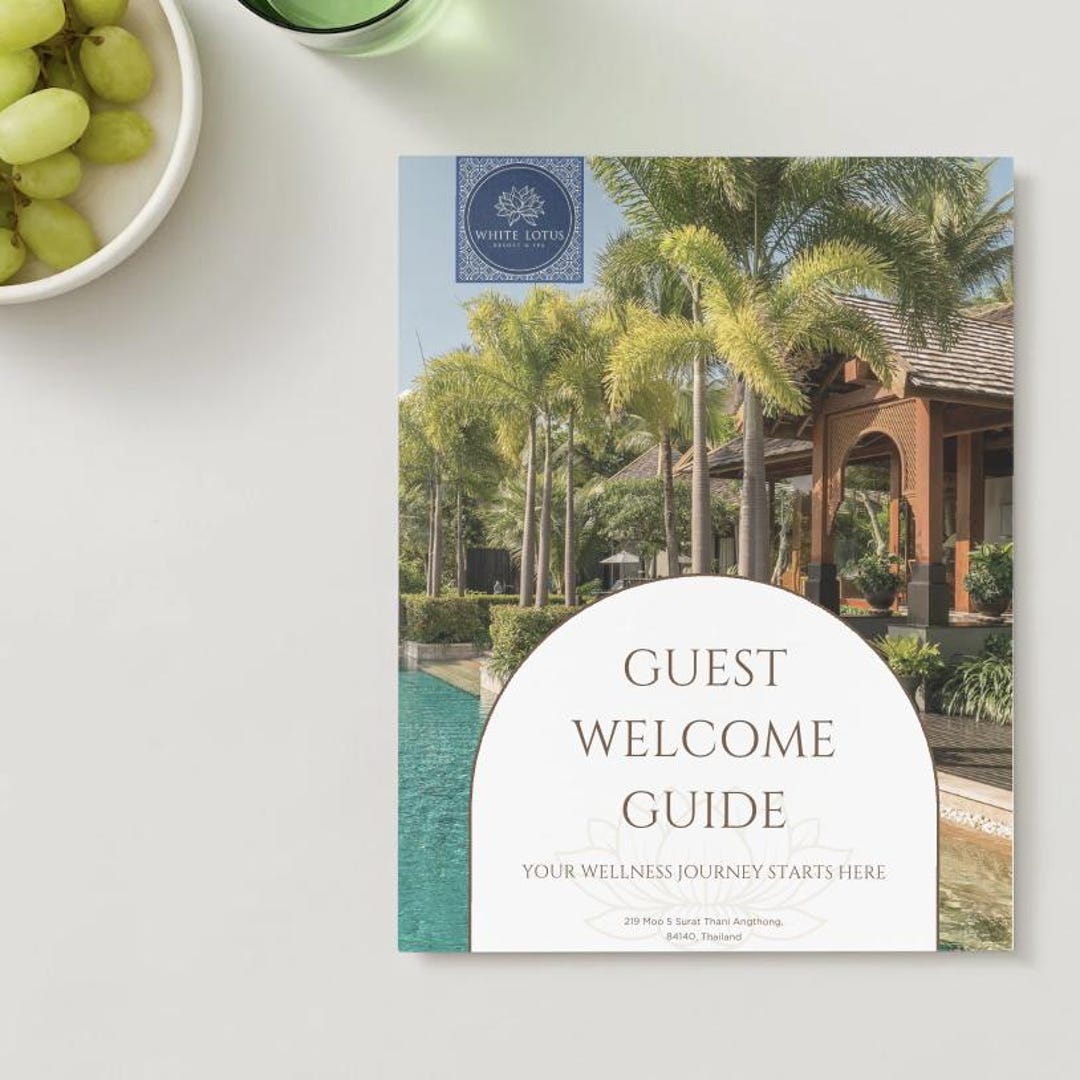 White Lotus Resort & Spa Hotel Welcome Packet Guest Guide for Finale ...