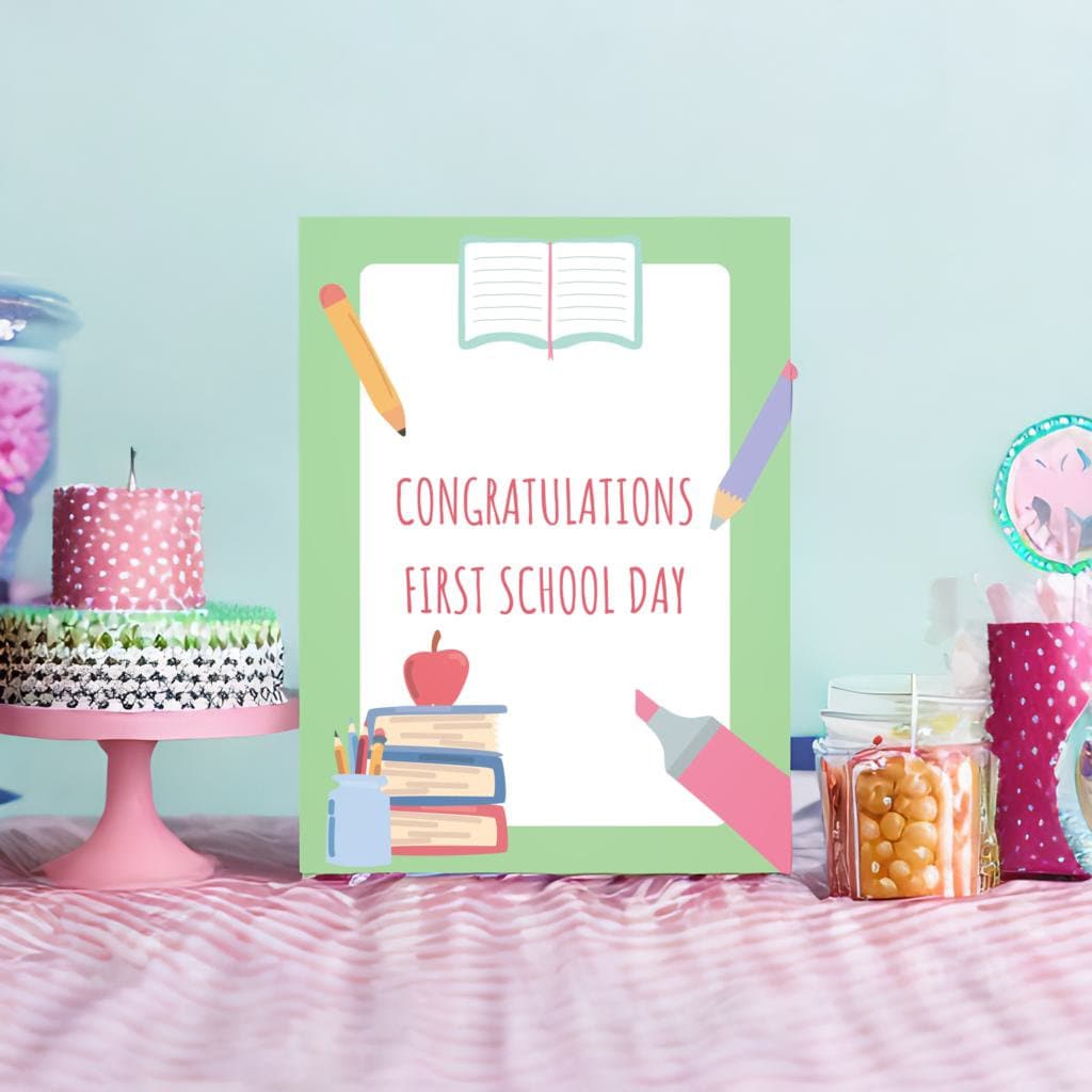 First Day of School Poster, Printable & Editable, Customize With PDF, I ...