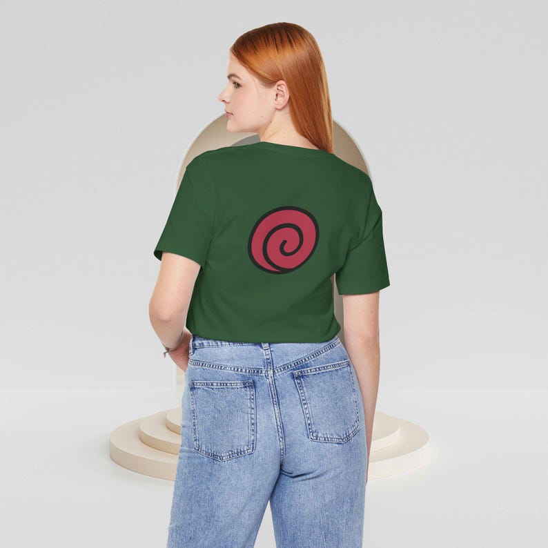 Naruto Nine-tails Seal Front, Uzumaki Crest Back, Chunin Vest Color ...