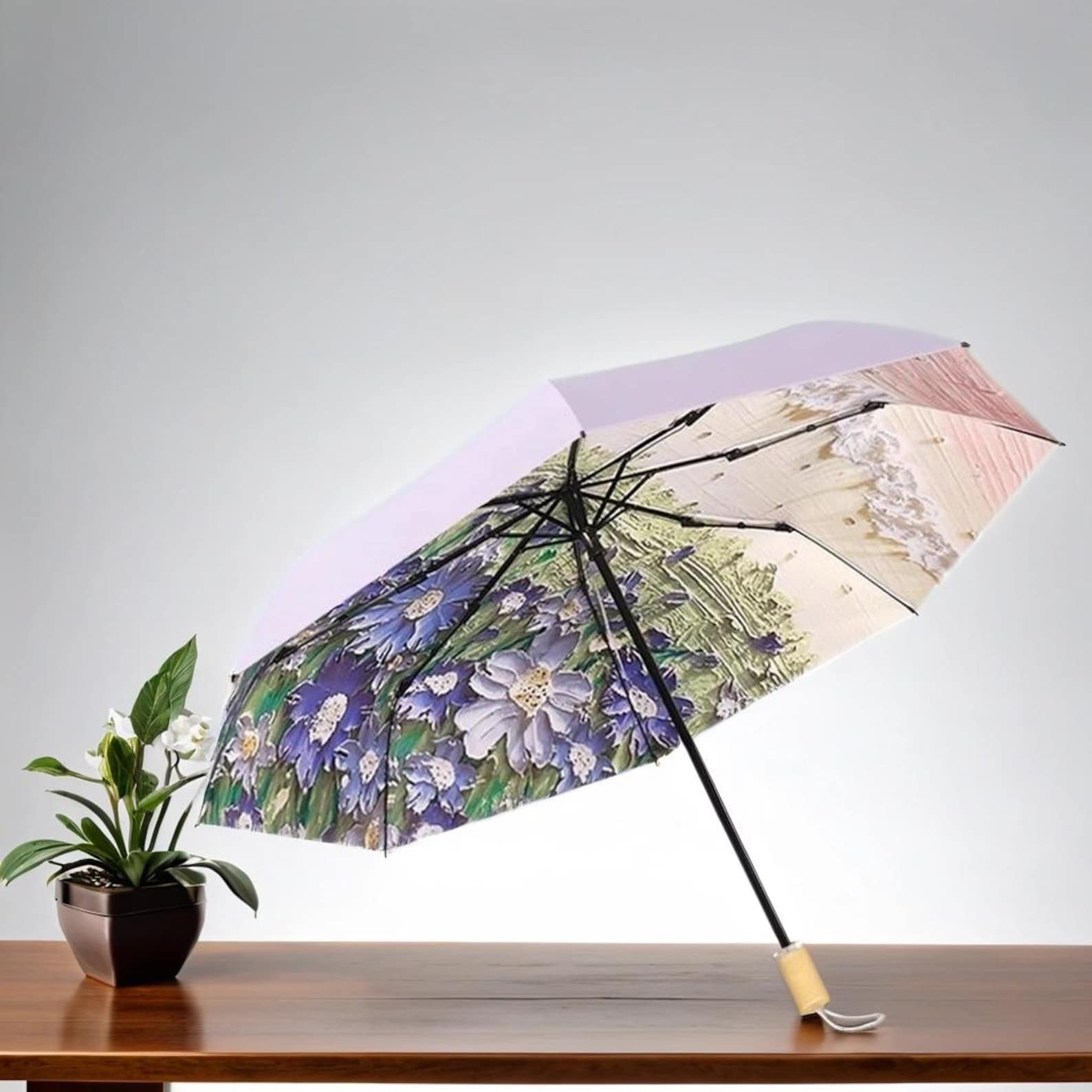 Chic Portable Folding Umbrella – Compact & Durable Travel Umbrella With ...