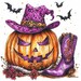15 Halloween Pumpkin Clipart, Watercolor Halloween Decor Clip Art ...