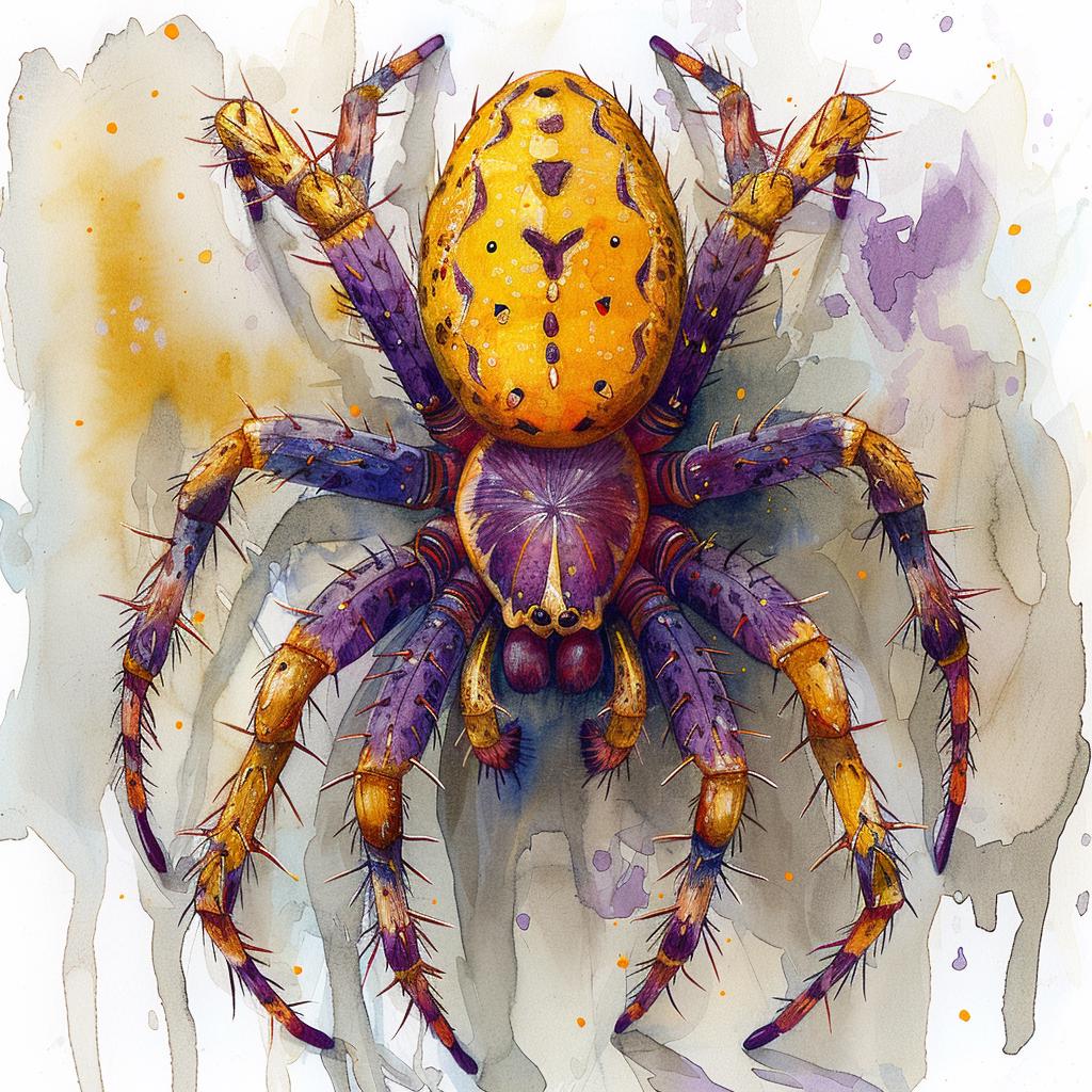 16 Spider Clipart, Watercolor Halloween Clip Art, Animal Printable High ...