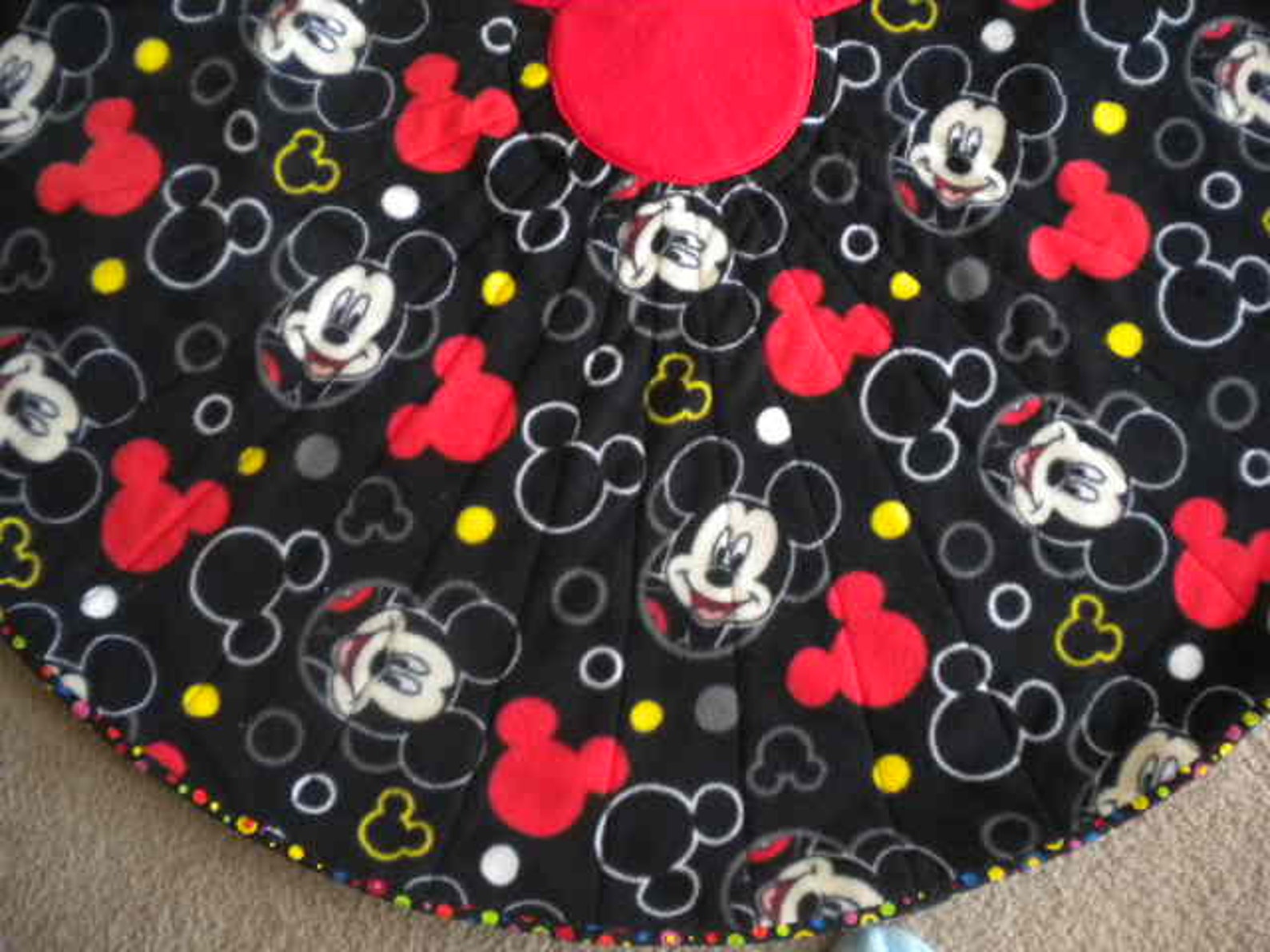 Mickey Mouse Round Baby Quilt Playmat Tummy Time. - Etsy