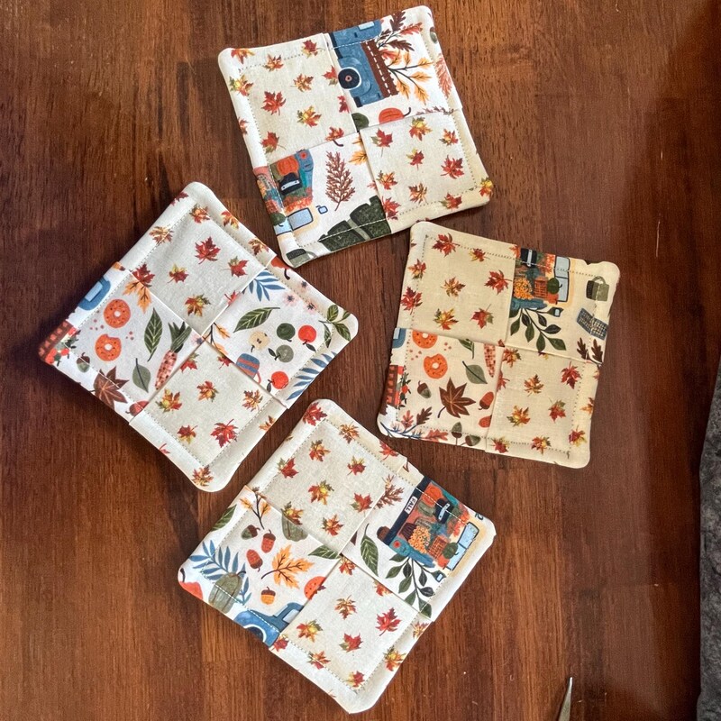 Fabric Coasters - Etsy