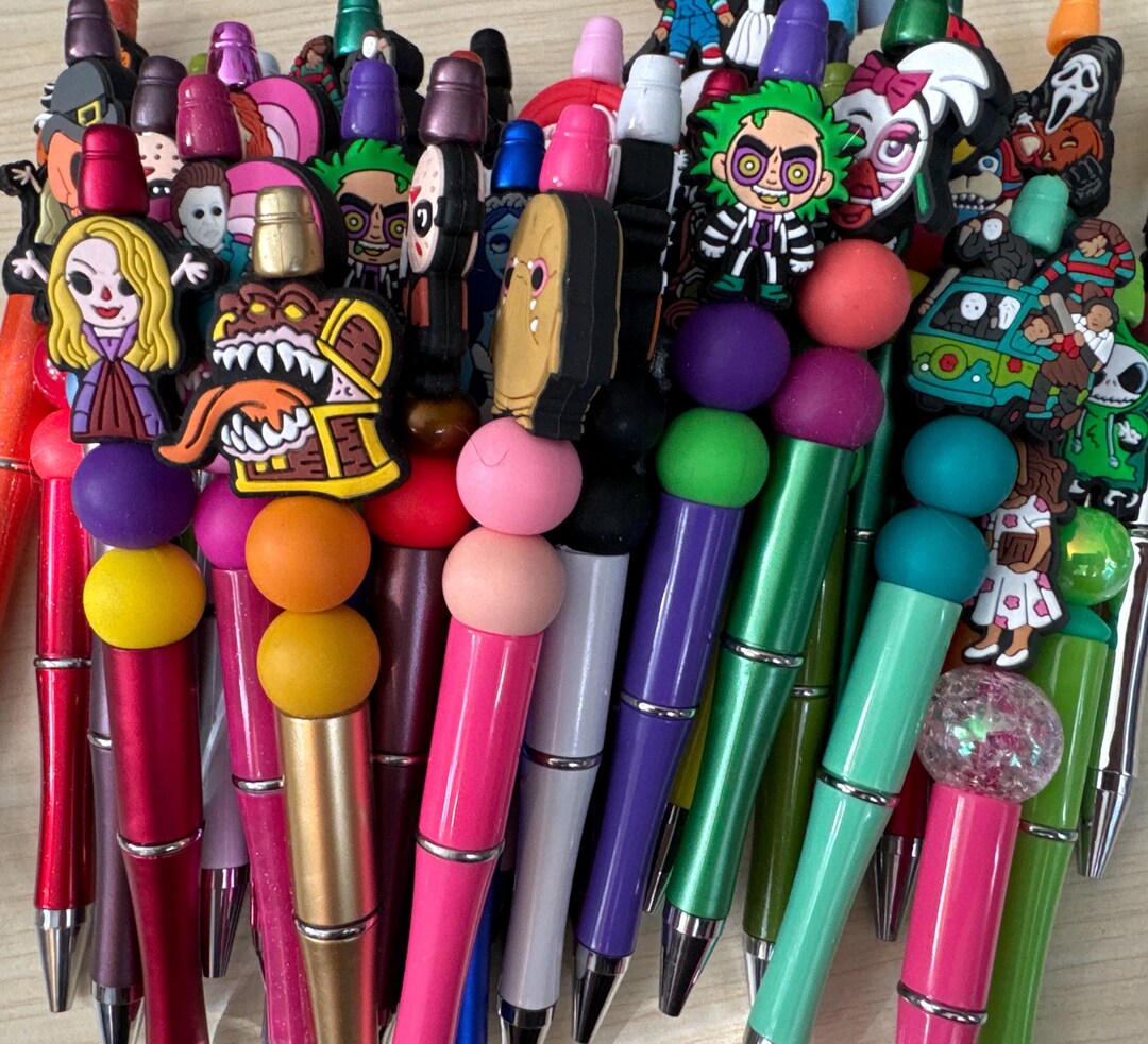 Horro/scary People Beaded Ballpoint Pens - Etsy