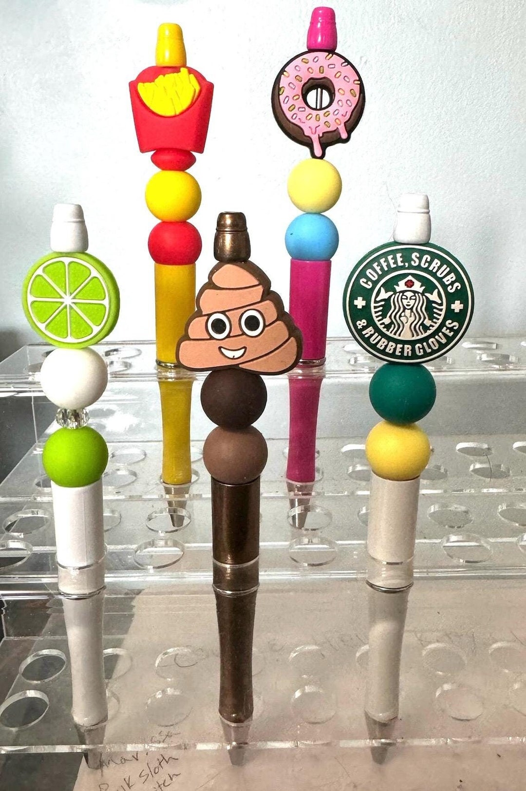 Food Beaded Ballpoint Pens - Etsy