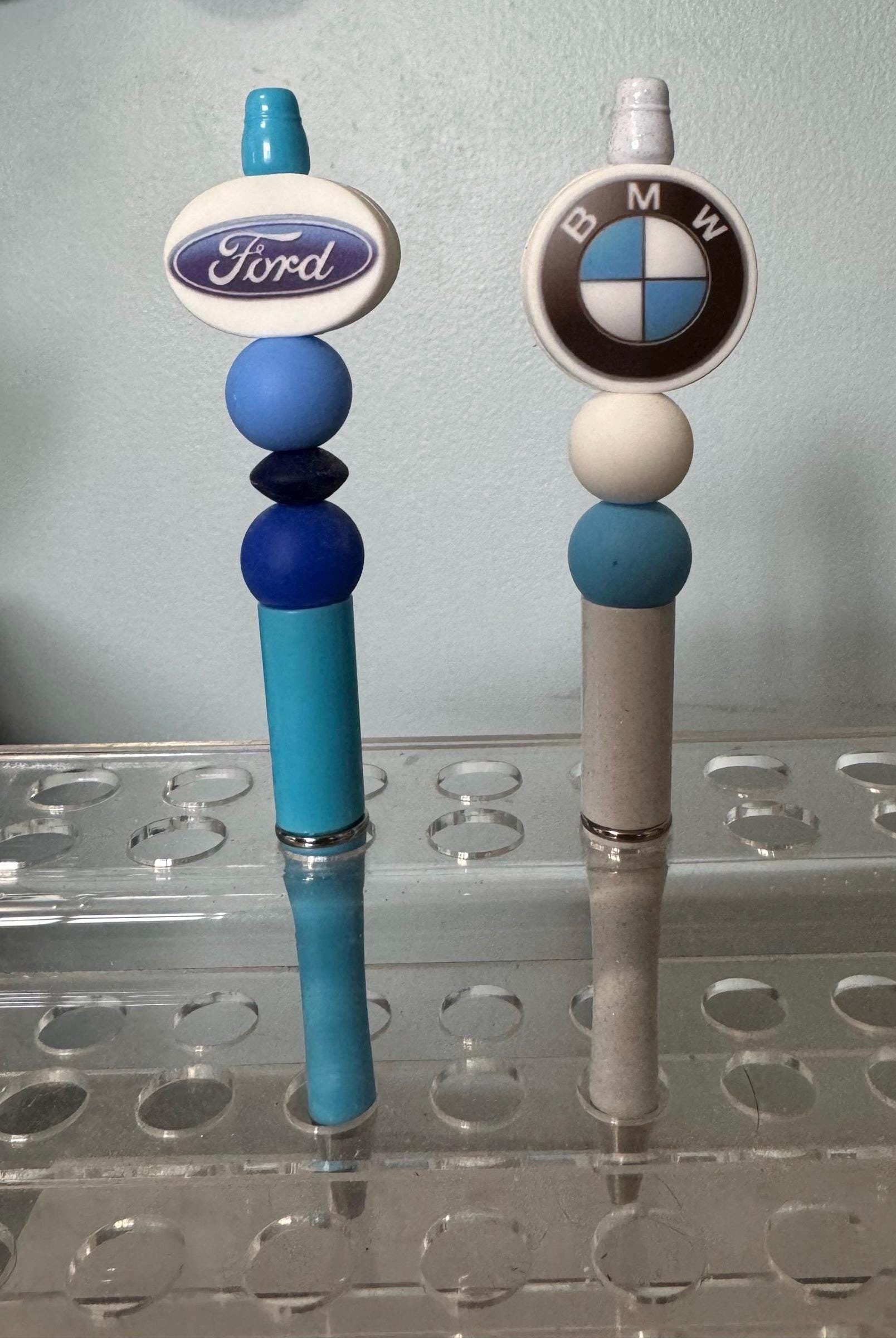 Vehicle Logos Beaded Ballpoint Pens - Etsy