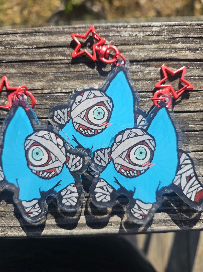 CURLY MOUTHWASHING 3" Pinched Acrylic Keychain - Etsy