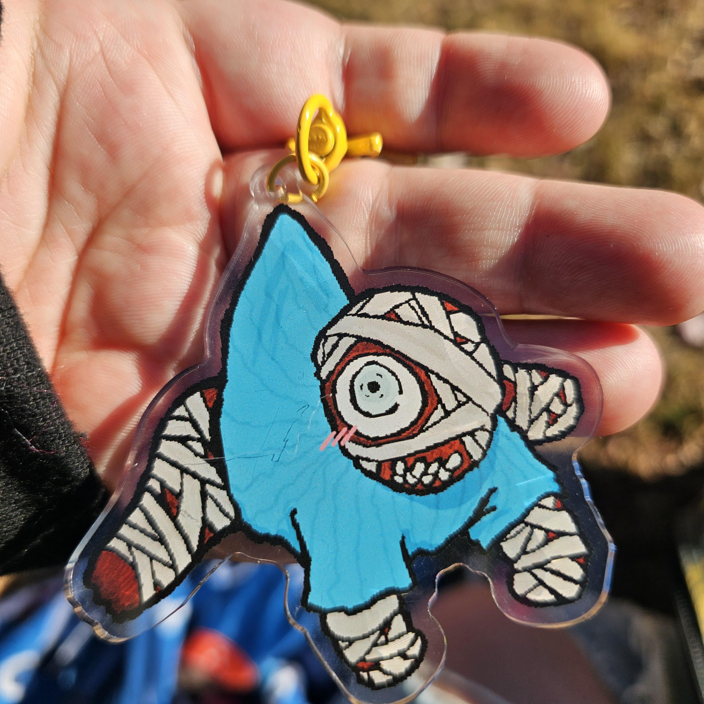 CURLY MOUTHWASHING 3" Pinched Acrylic Keychain - Etsy