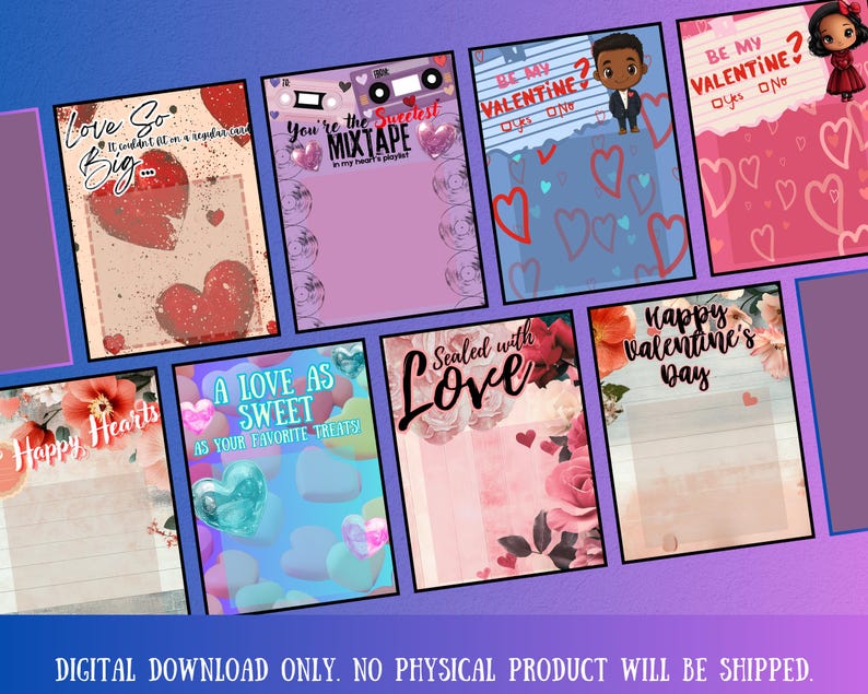 Editable Valentine's Day Jumbo Treat Card Templates 8 Canva Designs ...